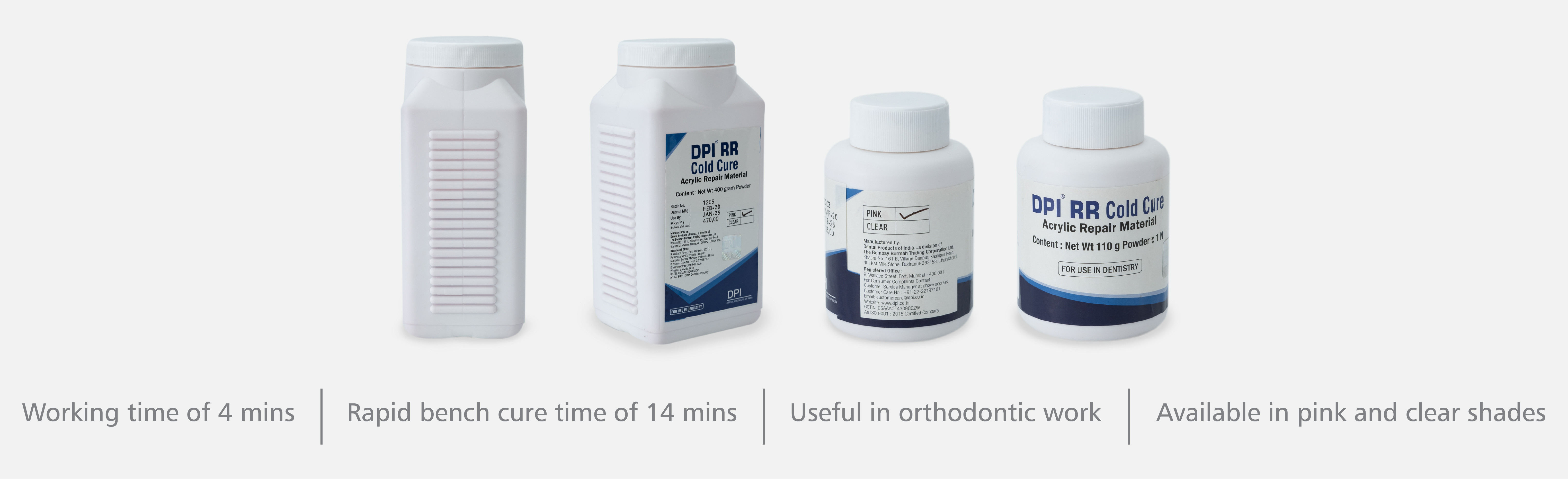 Buy RR Cold Cure Powder & Liquid Online in India | DentGanga