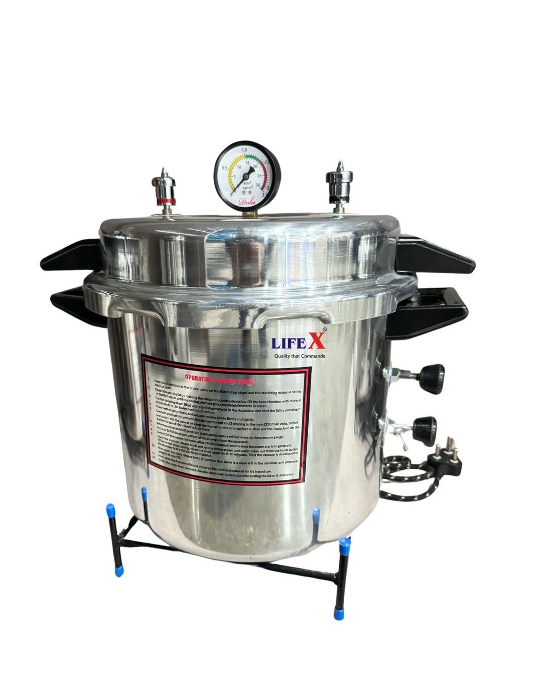 Buy LIFEX Autoclave Sterilizer 23 Litre Super Deluxe (12"Dia. x 12''H ...