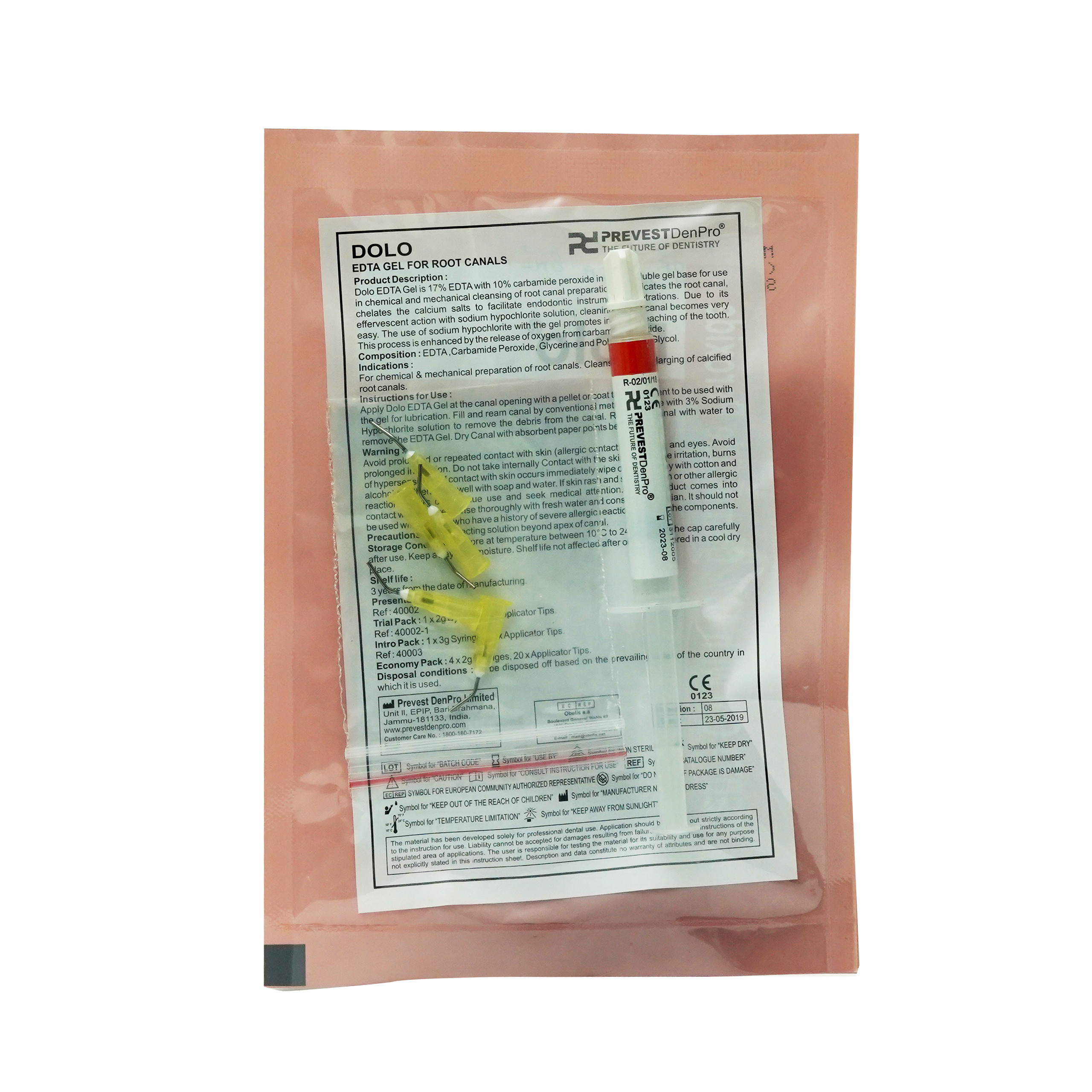 Buy Prevest Denpro Dolo EDTA Gel 2gm Syringe with Tips