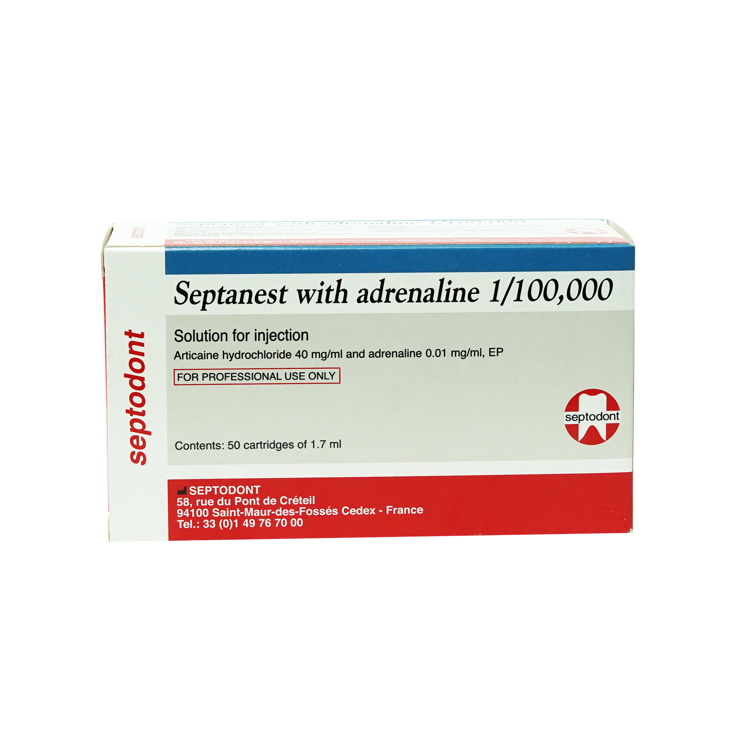 Buy Septodont Septanest 1:100,000