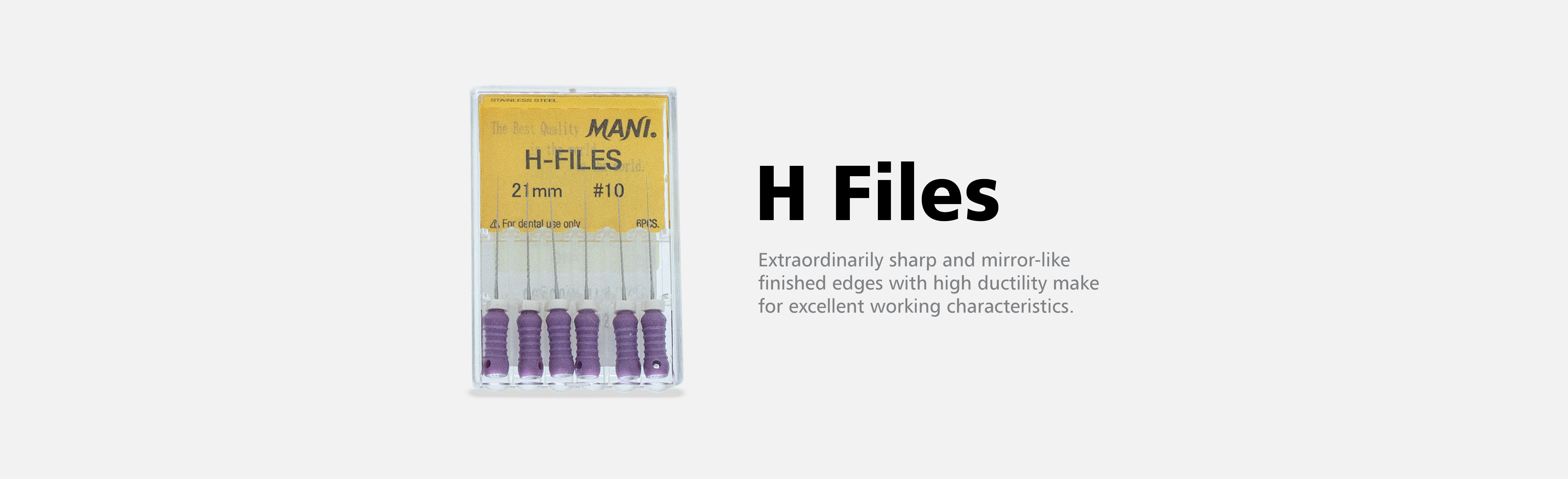 Buy Mani H-Files 21mm #10 Online in India | DentGanga