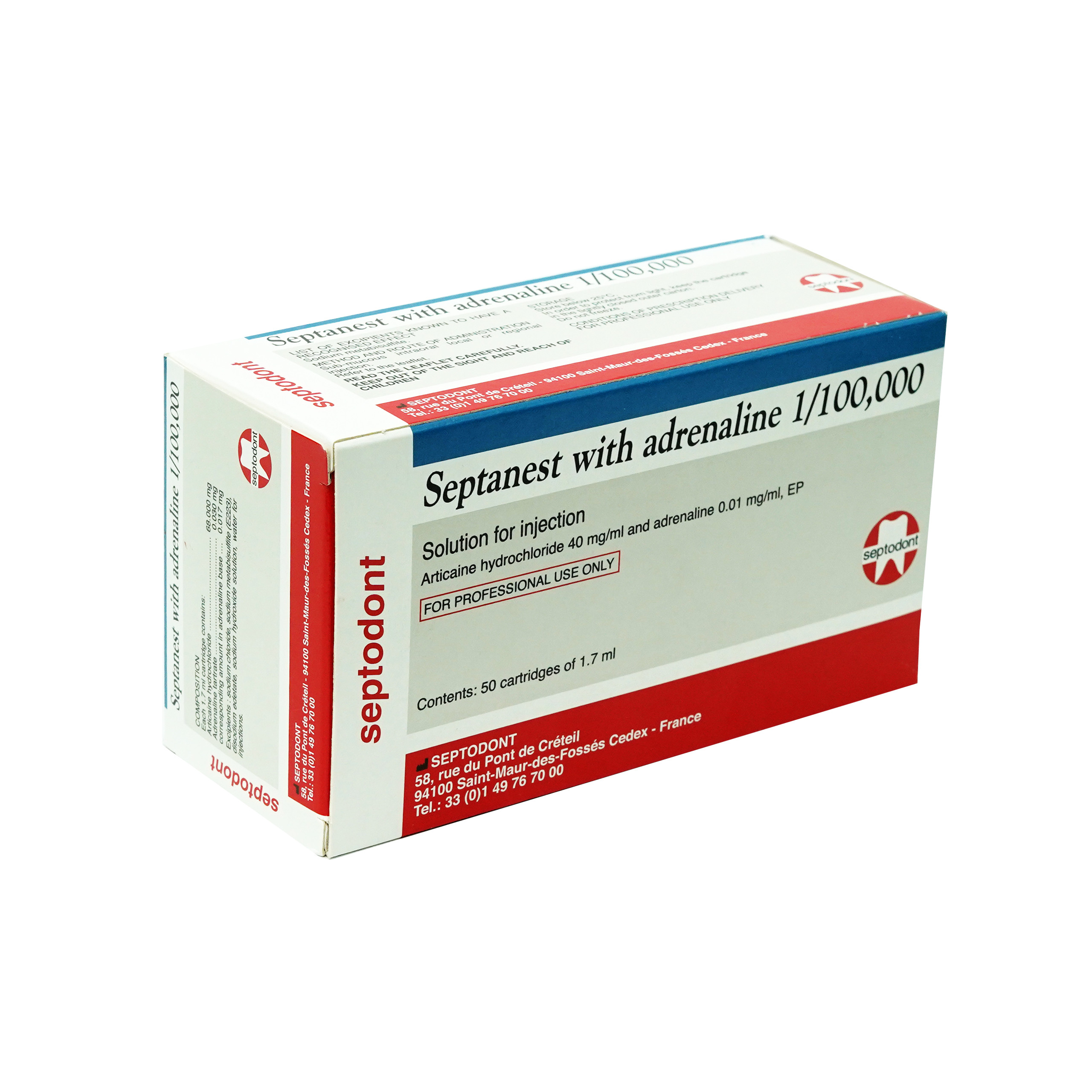 Buy Septodont Septanest 1:100,000